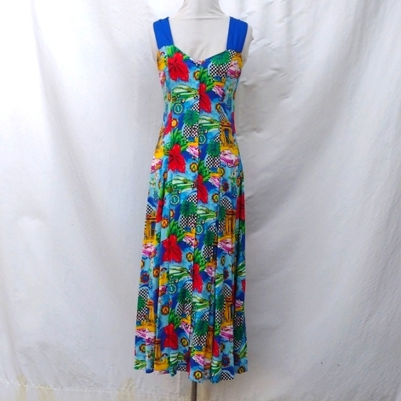 Globe Trotter | Dresses | 8s Globe Trotter Colorful Aline Rayon Maxi ...